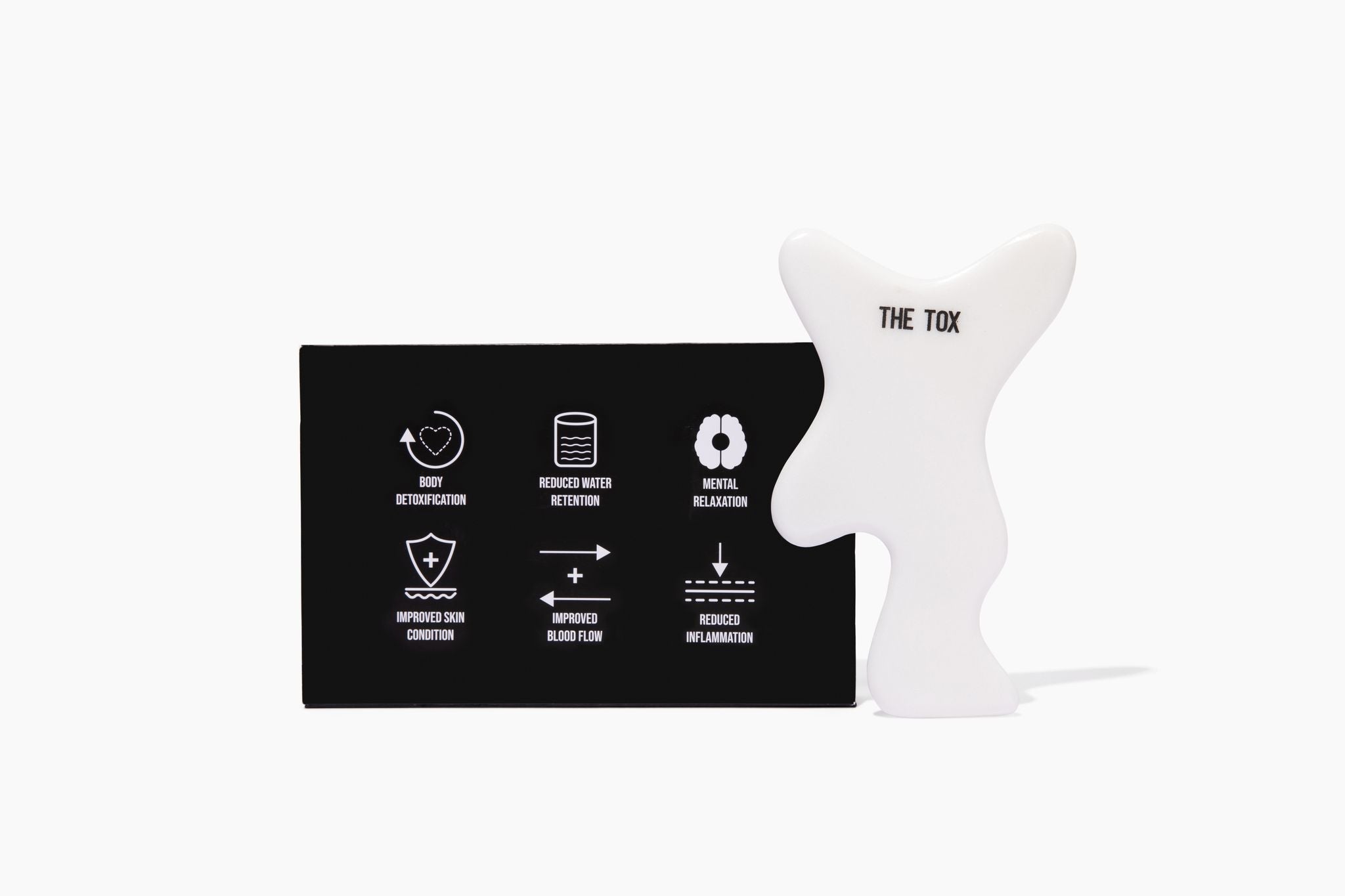 The Tox Body Gua Sha- White Jade & Bian Stone 12 PC